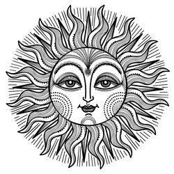 Medieval Sun Vector Images (over 2,200)