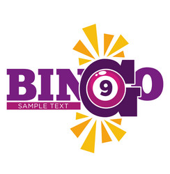 Bingo game logo Royalty Free Vector Image - VectorStock