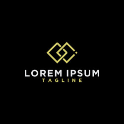 Cd triangle logo design Royalty Free Vector Image