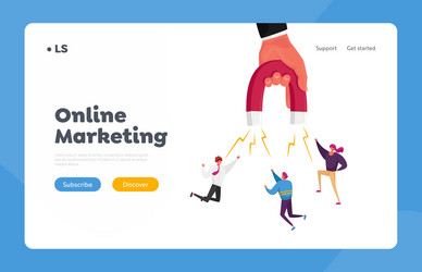 Inbound business marketing technologies lead Vector Image