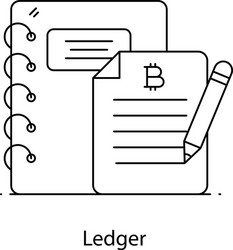 Ledger Royalty Free Vector Image - VectorStock