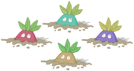 Vegetables in Ground Vector Images (over 6,400)