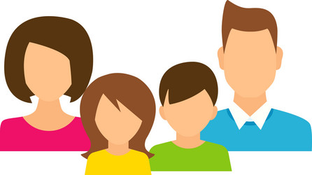 Family Four Members Vector Images (77)