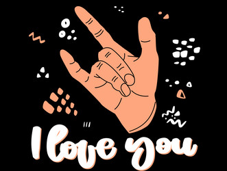 I Love You Hand Gesture Vector Images (over 160)