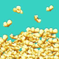 Popcorn pattern Royalty Free Vector Image - VectorStock