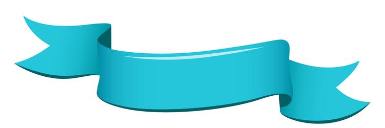 Blue flag banner cartoon decorative elegant Vector Image