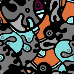 Doodles print Royalty Free Vector Image - VectorStock