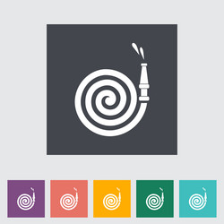 Unconnected fire hose Royalty Free Vector Image