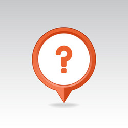 Question mark pin map icon pointer markers Vector Image