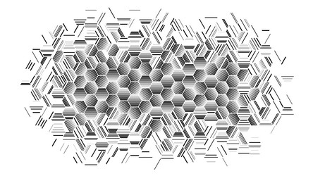 Black and white seamless abstract geometric Vector Image