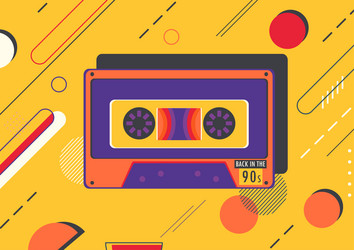 Colorful bright retro background Royalty Free Vector Image
