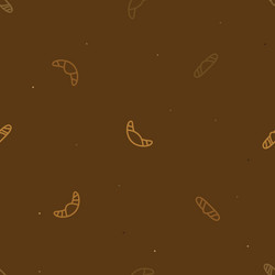 Outline bread rolls background Royalty Free Vector Image