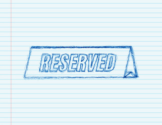 Reserved great design for any purposes Royalty Free Vector