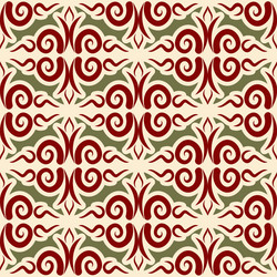 Kazakh pattern traditional national background Vector Image
