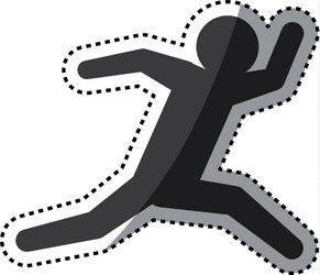 Man running pictograph Royalty Free Vector Image