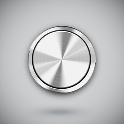Metal button icon Royalty Free Vector Image - VectorStock