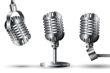 Microphone posters Royalty Free Vector Image - VectorStock
