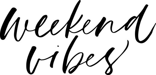 Week day handwritten lettering design Royalty Free Vector