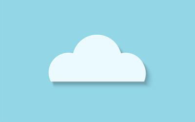 Minimalist Cloud Vector Images (over 4,900)