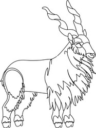 Goat farm animal cartoon Royalty Free Vector Image