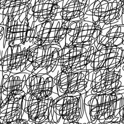 Tangled curved line seamless pattern handwritten Vector Image
