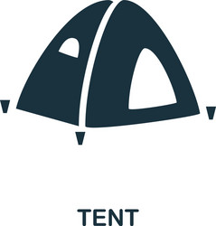 Homeless shelter icon monochrome simple sign from Vector Image