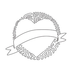 Continuous one line drawing text lettering Vector Image