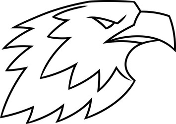 Bald eagle head icon Royalty Free Vector Image