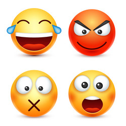 Yellow emoticon Royalty Free Vector Image - VectorStock
