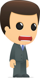 Funny cartoon boss Royalty Free Vector Image - VectorStock