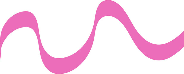 Pink ribbon graphic design template isolated Vector Image