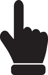 Pointing hand gesture icon graphic design template