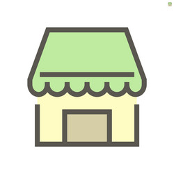 Store front icon design for shopping graphic Vector Image