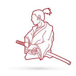 Samurai Outline Vector Images (over 2,300)