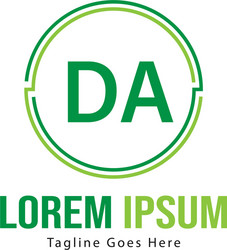 Da letter logo design creative modern letters Vector Image