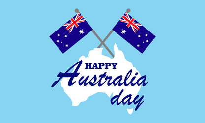 Happy australia day national logo Royalty Free Vector Image