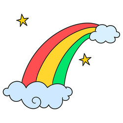 Cartoon Rainbow Bridge Vector Images (61)
