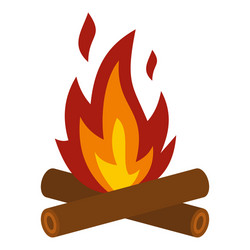 Camp fire Royalty Free Vector Image - VectorStock
