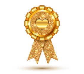 Golden like medal sign Royalty Free Vector Image