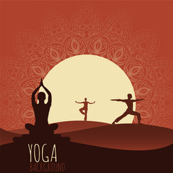 Yoga background Royalty Free Vector Image - VectorStock