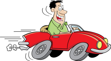 Cartoon toy wind up car Royalty Free Vector Image