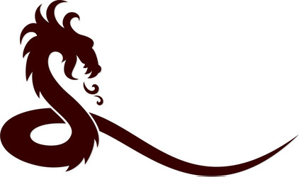 A dragon symbol Royalty Free Vector Image - VectorStock