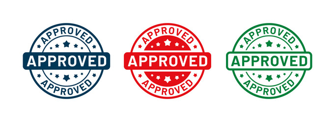 Verified label collection Royalty Free Vector Image