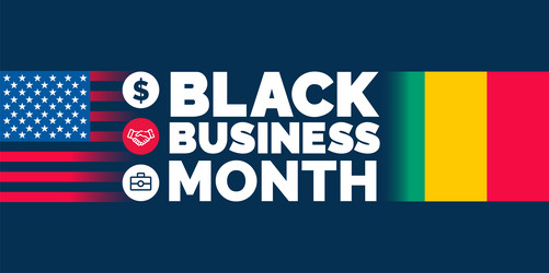 August is national black business month background