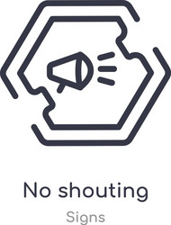 No Shouting Sign Vector Images (over 270)
