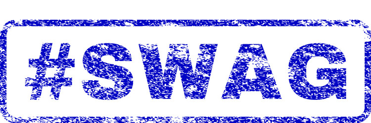 Hashtag swag rubber stamp Royalty Free Vector Image