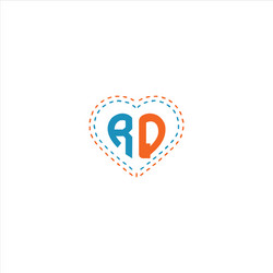 R q letter logo abstract design on black color Vector Image