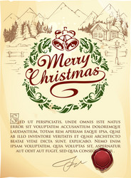 Calligraphic christmas lettering Royalty Free Vector Image