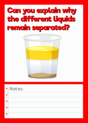 Science experiment log worksheet Royalty Free Vector Image