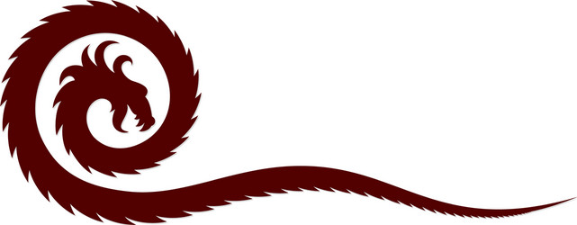 A dragon symbol Royalty Free Vector Image - VectorStock